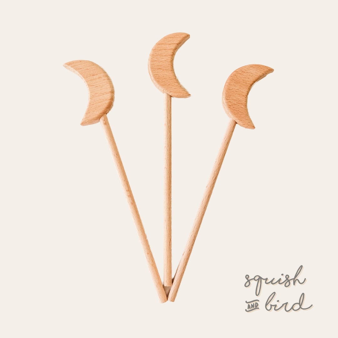 Moon Wood Magic Wand | Pretend Play | Fairy Wand | Montessori Toy ...