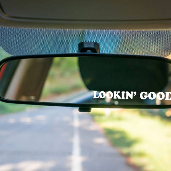 Funny Rear View Mirror Decal - Etsy