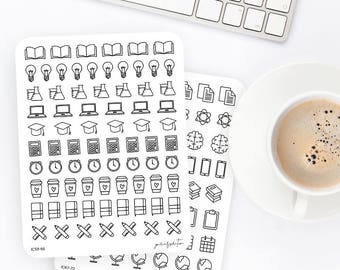 Study stickers | Etsy