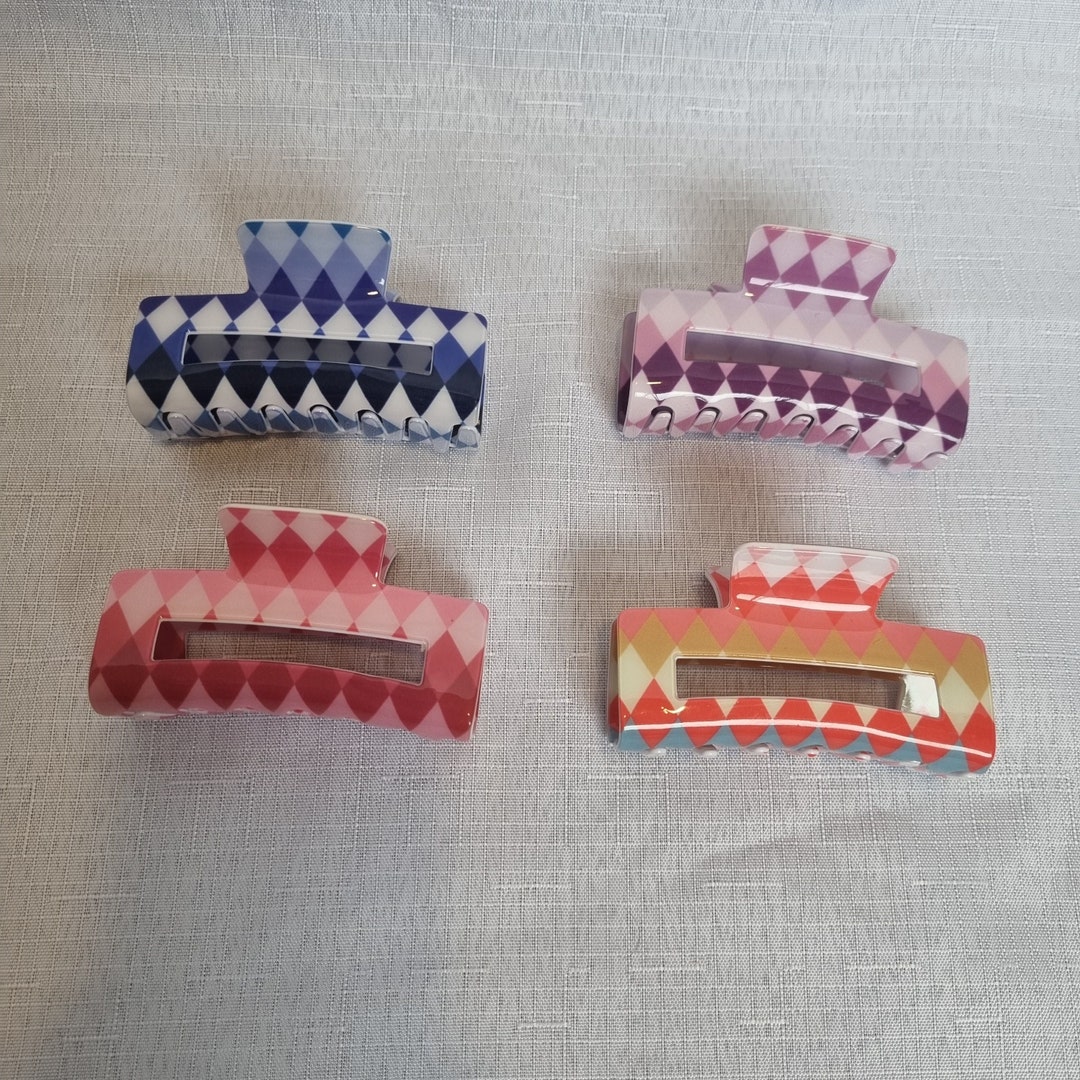 Geometric Claw Clip Knitting With Nan, Hair Accessory, Adult, Child ...