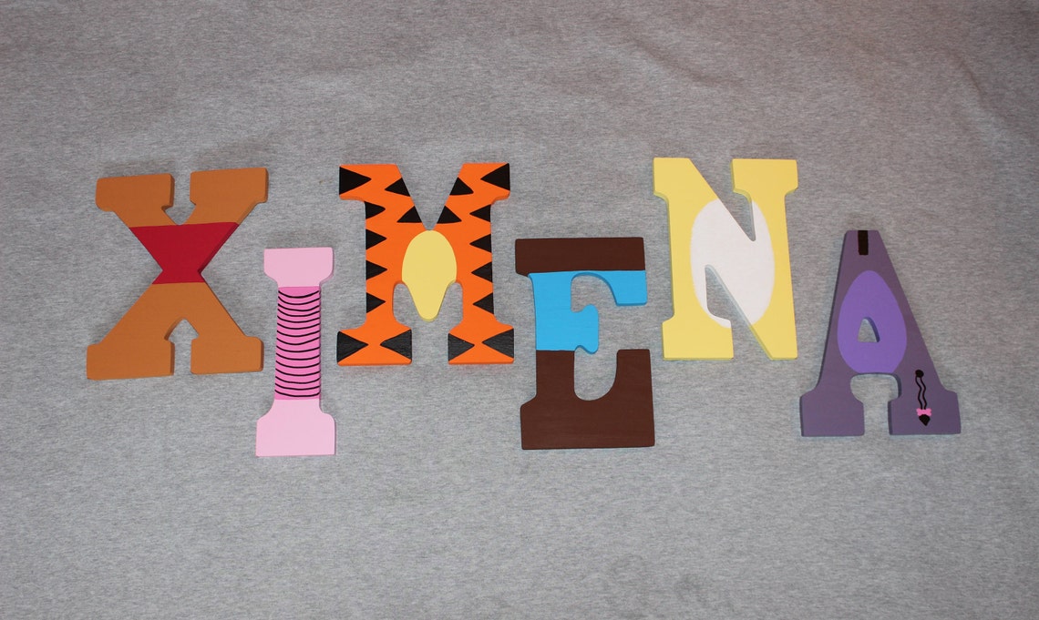 Winnie the Pooh Letters - Handpainted Custom Made - Nursery Decor ...