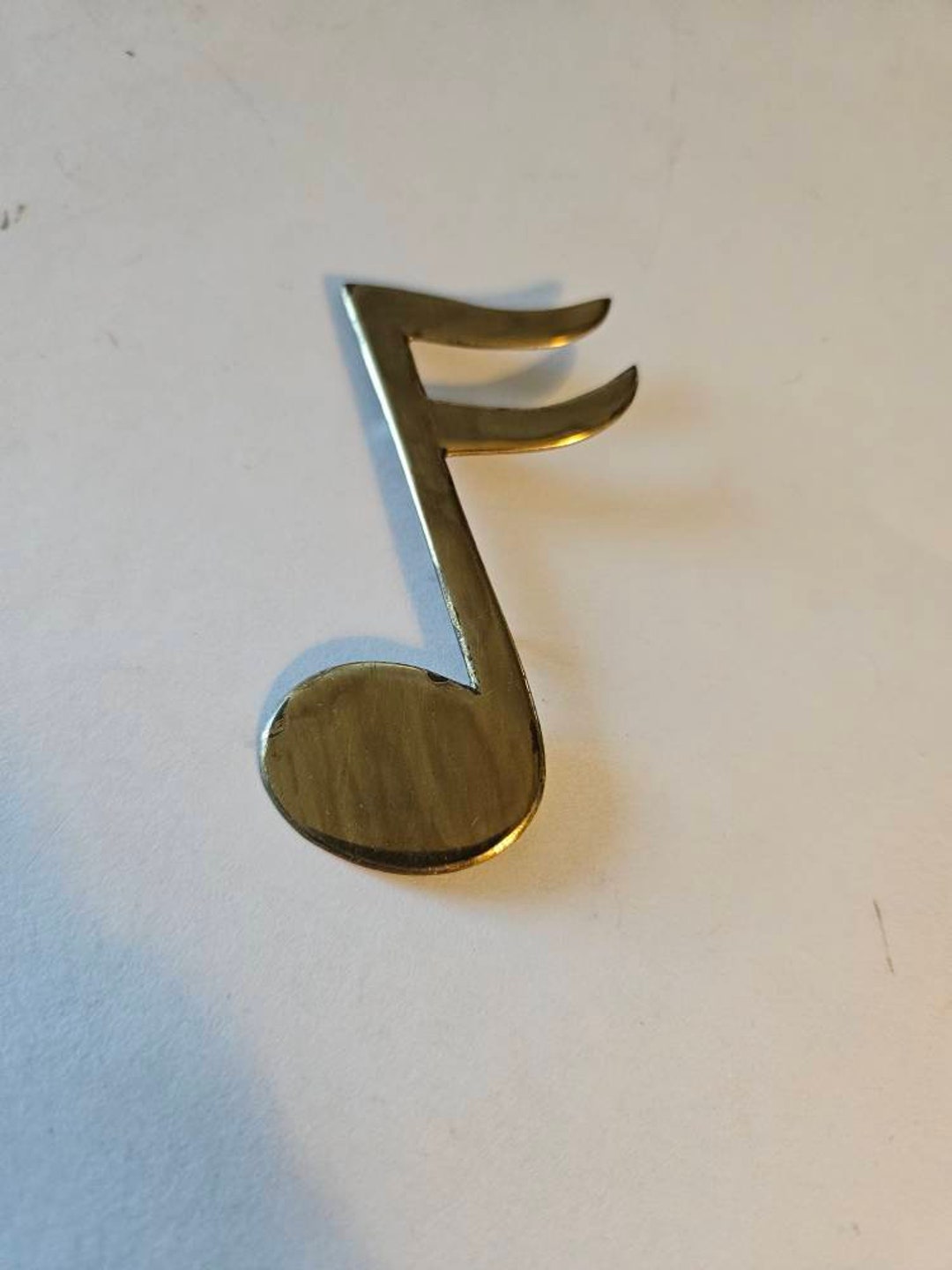 Vintage Large Music Note Brooche 1945 - Etsy