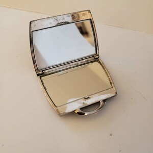 Silver Plated Handbag Compact Mirror - Etsy
