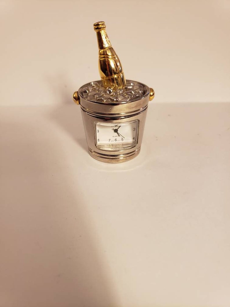 Miniature Champagne Bucket Clock | Etsy