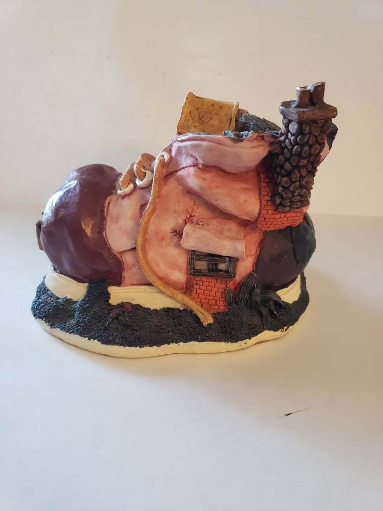 Polystone House Clock the Shoe House - Etsy