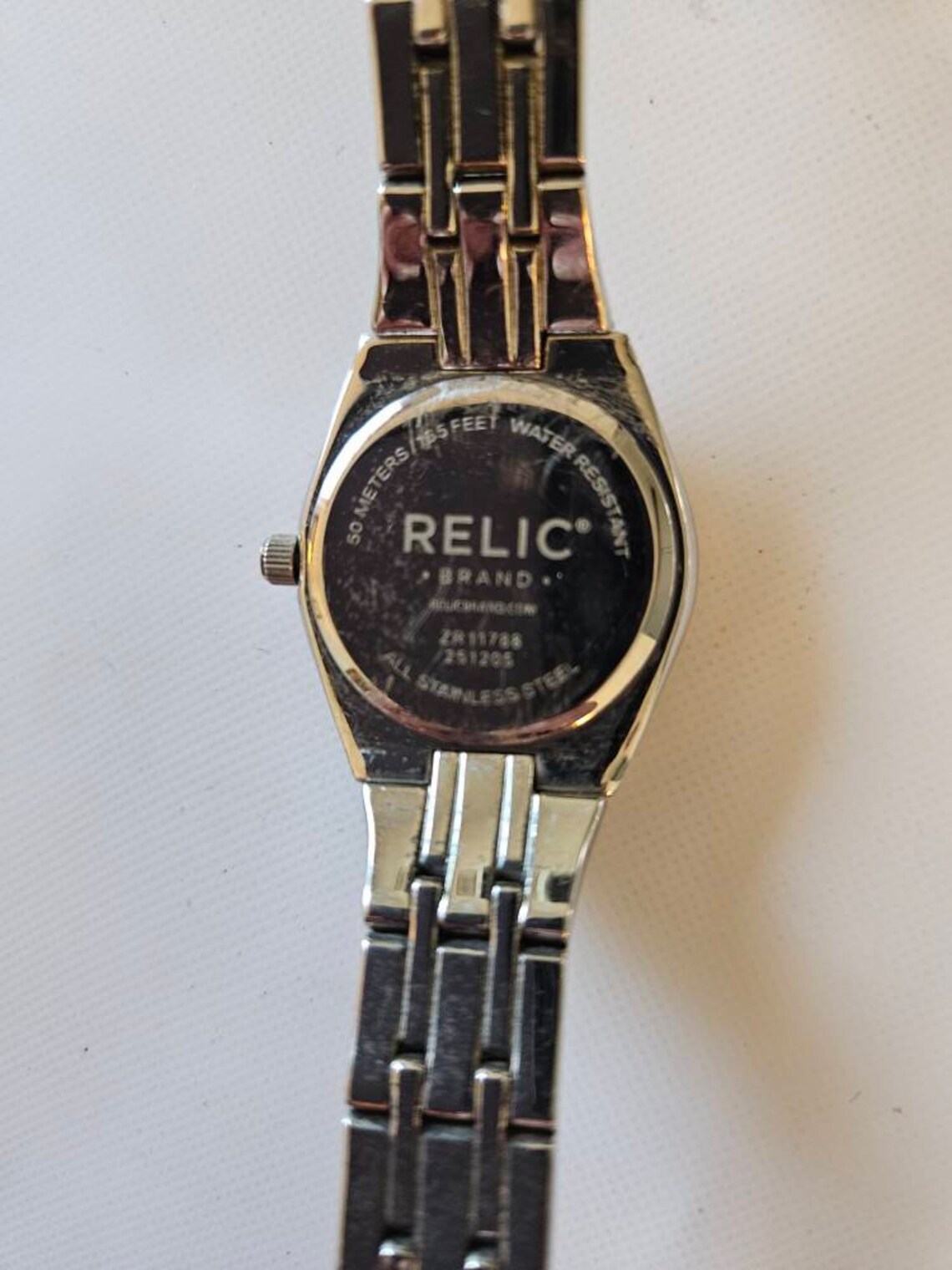 Ladies Silvertone Relic by Fossil Quartz Watch With Date - Etsy