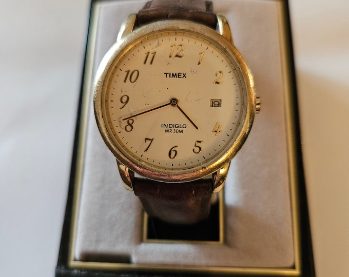 Vintage Men's Timex Indiglo Watch With Date - Etsy