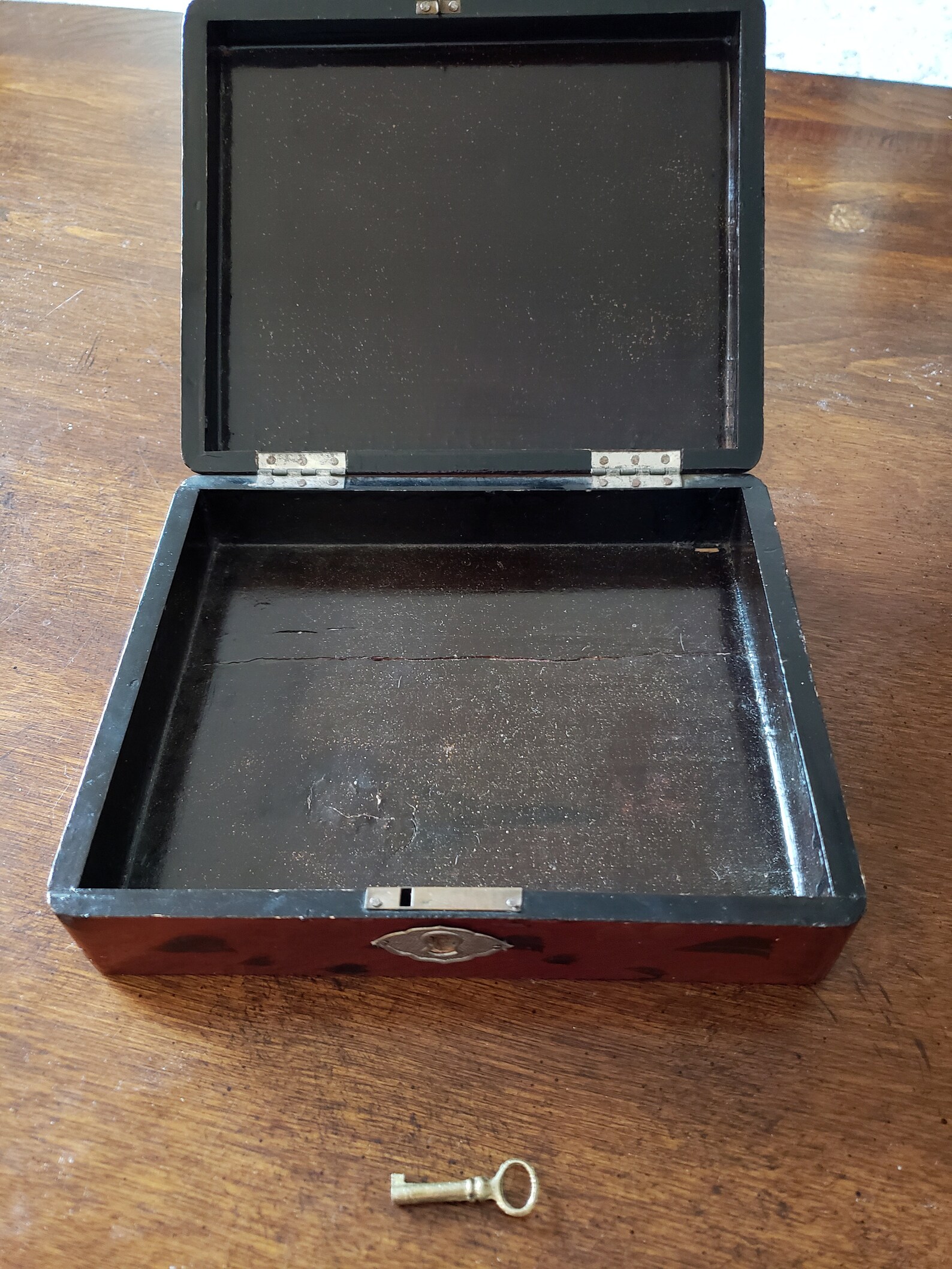 Vintage Box With Decorative Key - Etsy