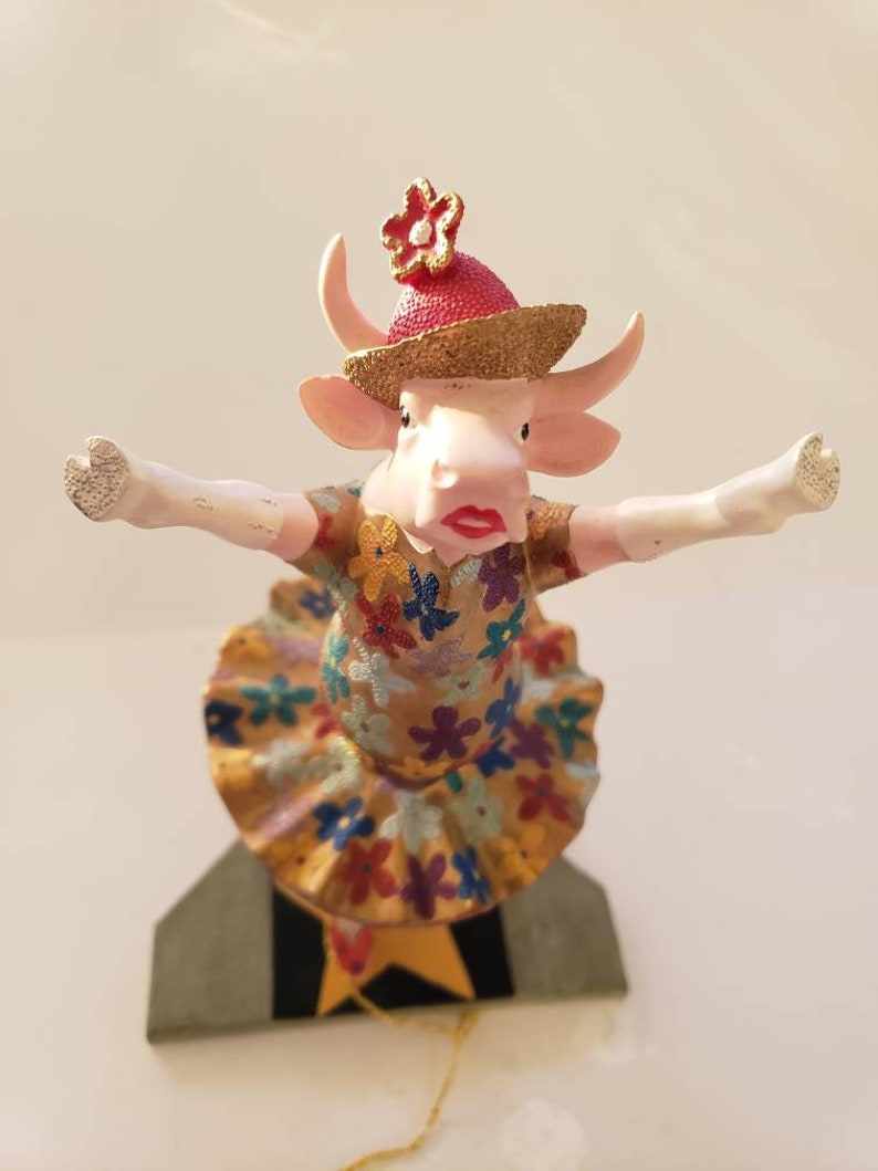 Cow Parade 2001 Dancing Diva Cow Figurine Collectible Statue - Etsy