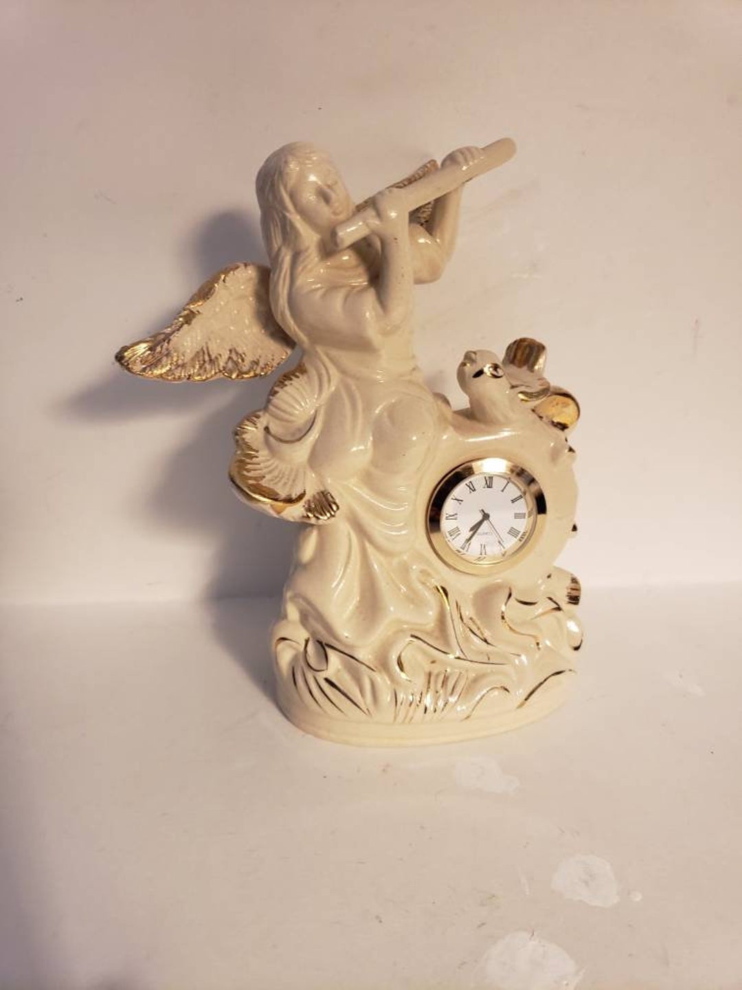 Porcelain Angel Clock - Etsy