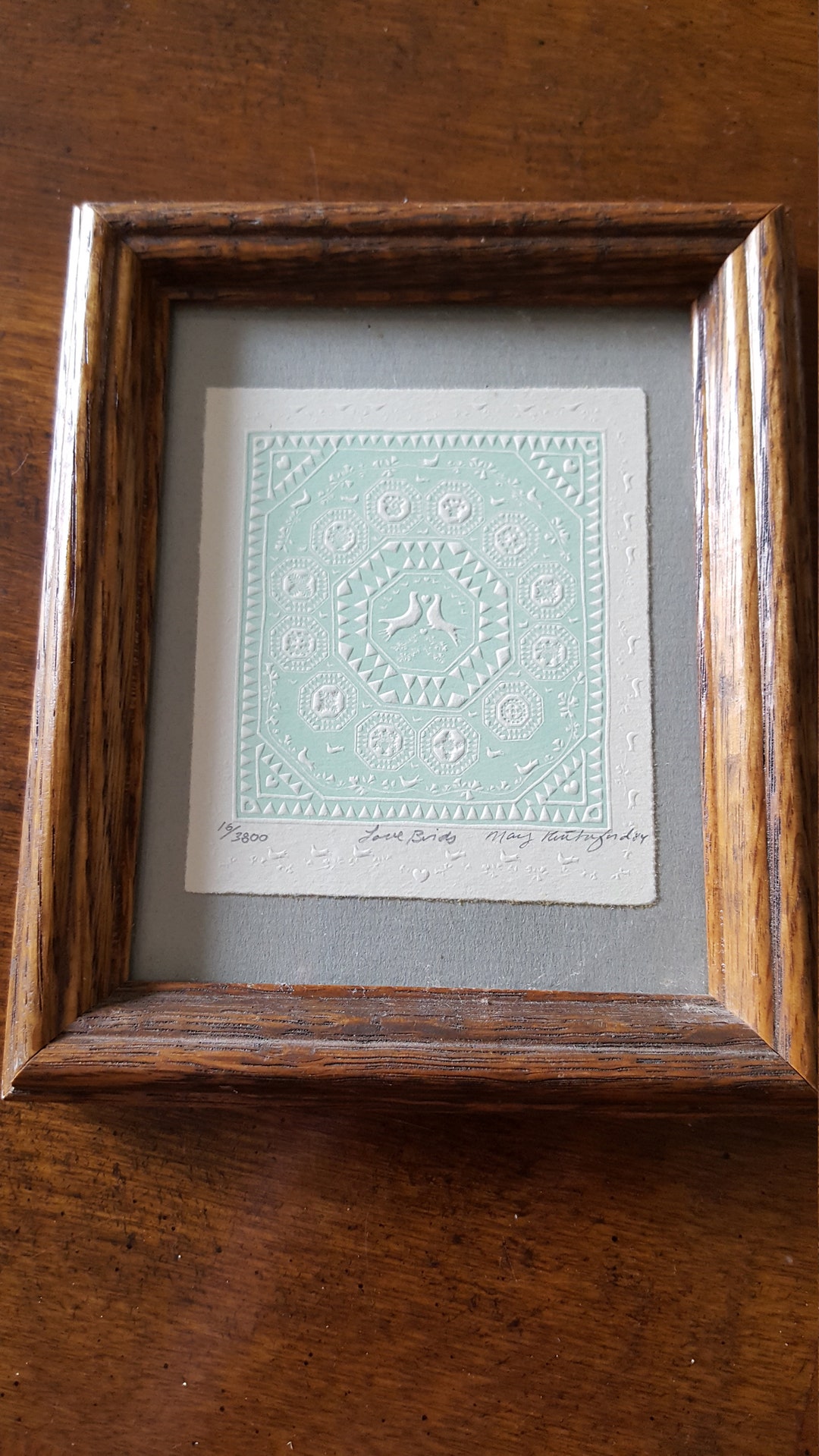 Signed and Limited Edition 1984 by Mary Rutherford Love Birds - Etsy