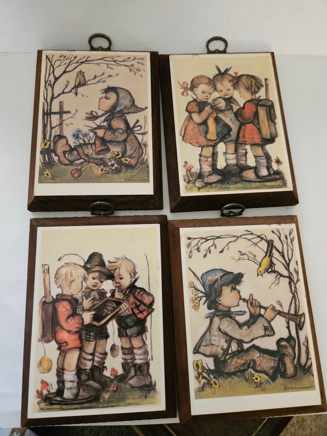 Vintage Set of 4 Hummel Pictures/plaques 5 X 7 Original - Etsy