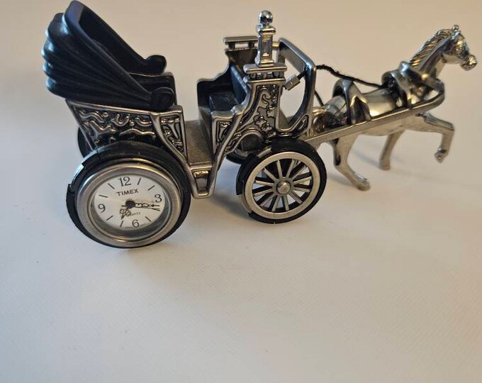 Timex Horse and Carriage Miniature Clock - Etsy