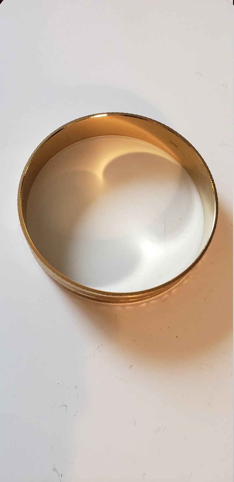 Anson Signed Gold Tone Bangle Bracelet - Etsy