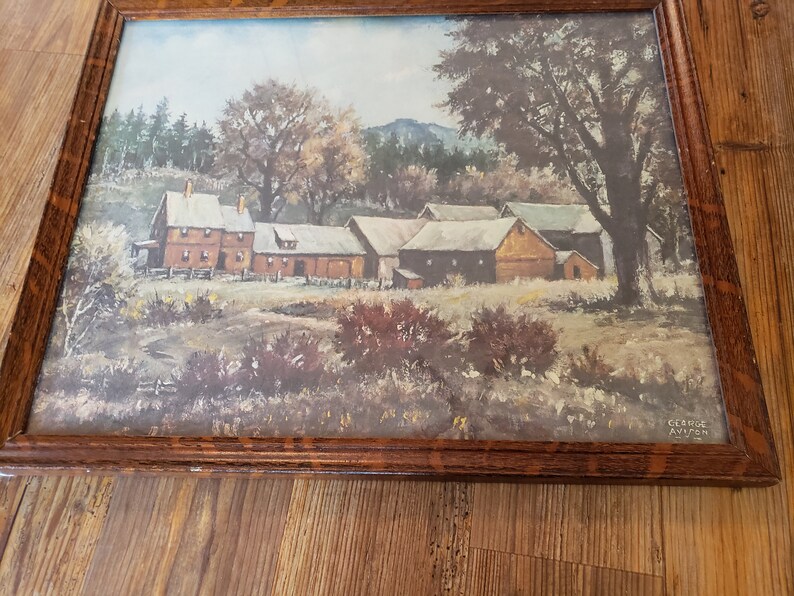 George Avison Landscape Vintage Print - Etsy