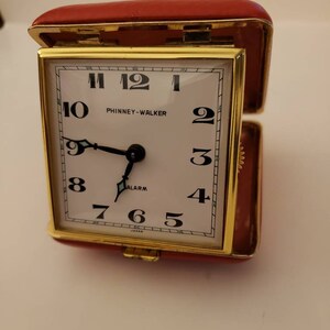 Vintage Phinney Walker Travel Alarm Clock - Etsy