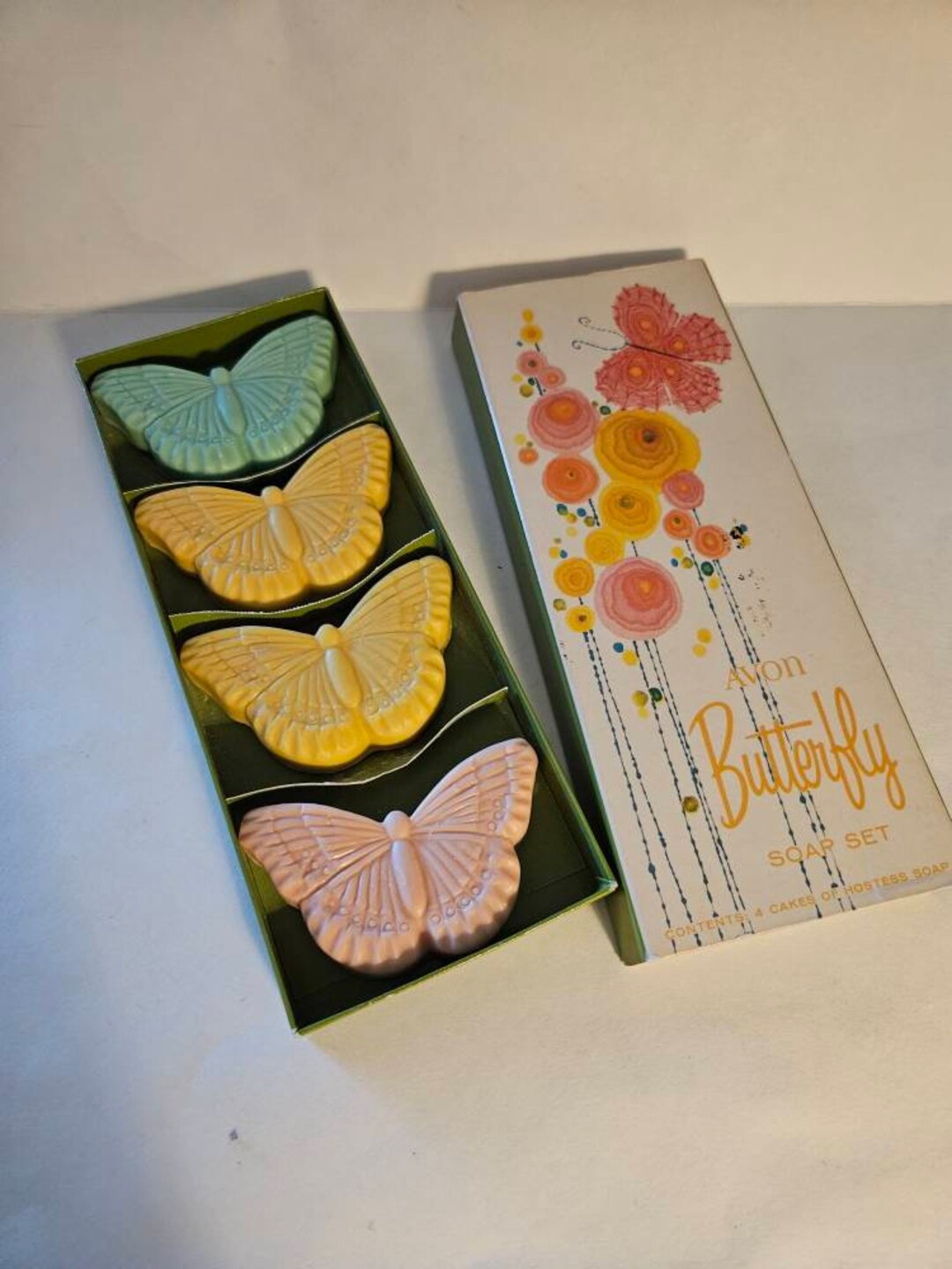 Avon Butterfly Guest Soap Set Vintage Original Box Unused - Etsy