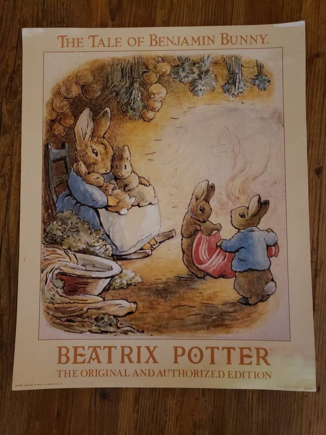 The Tale of Benjamin Bunny Print - Etsy