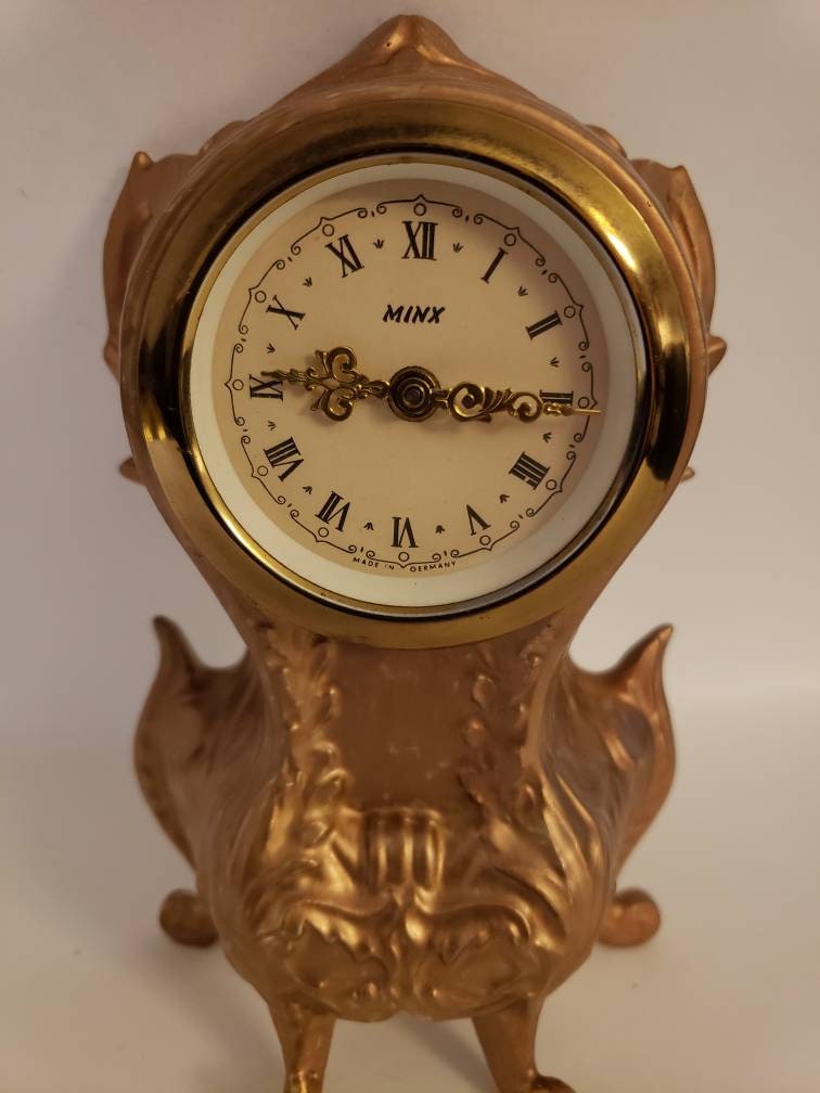 Vintage Minx Wind Up Clock Made In Germany Miniature | Etsy