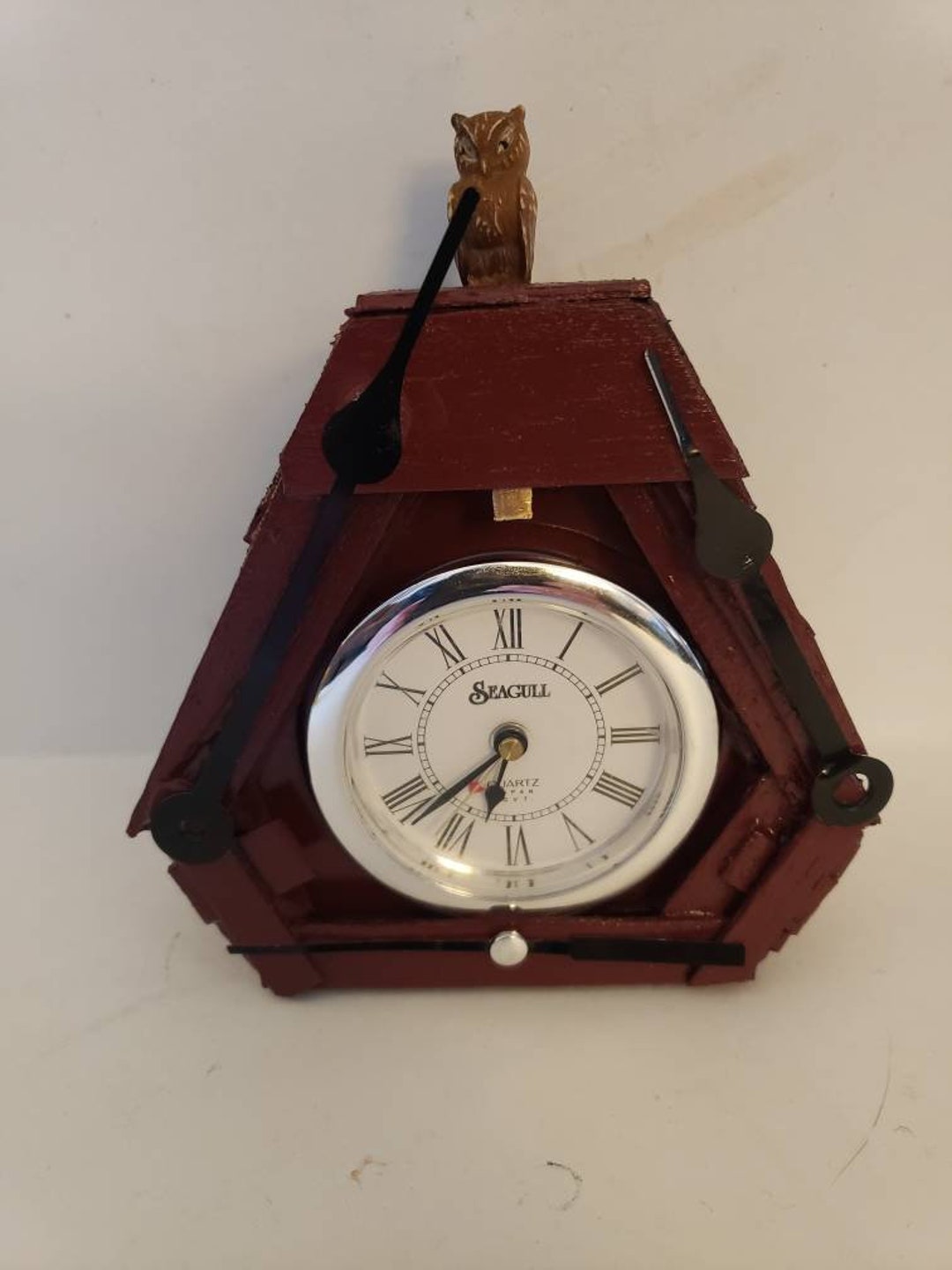 Rustic Quartz Desk Alarm Clock - Etsy