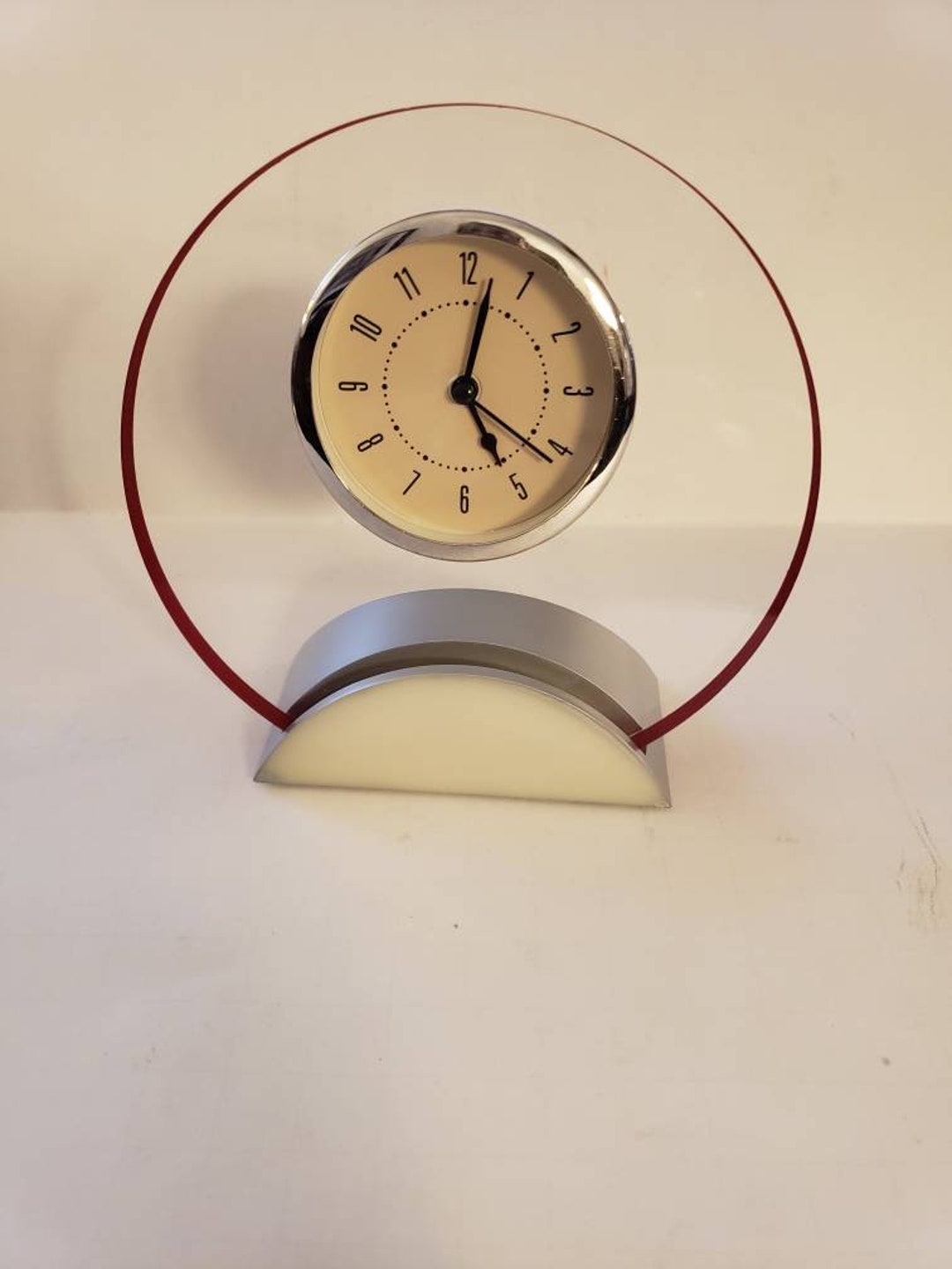 Clear Acrylic Quartz Desk or Table Clock - Etsy
