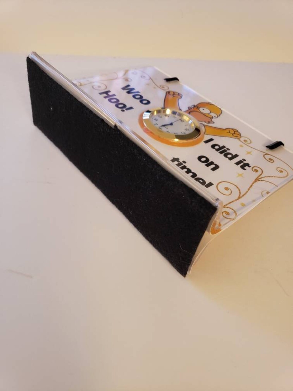 Desk Clock I Did It on Time - Etsy