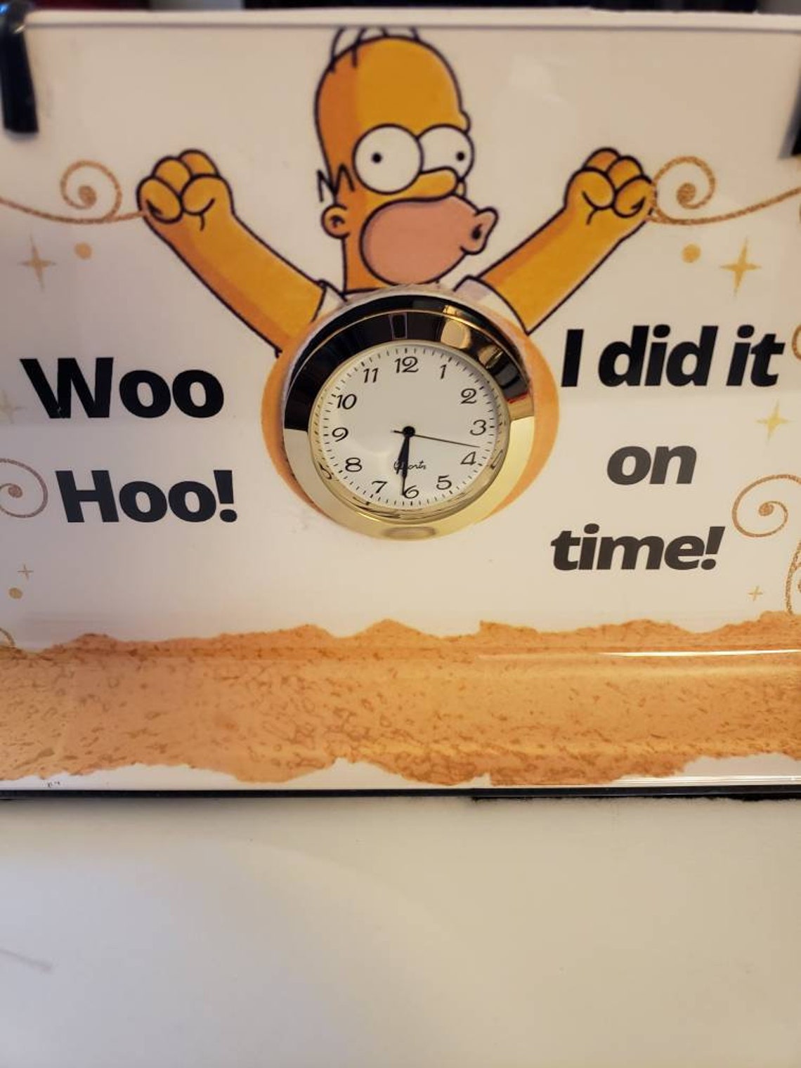 Desk Clock I Did It on Time - Etsy