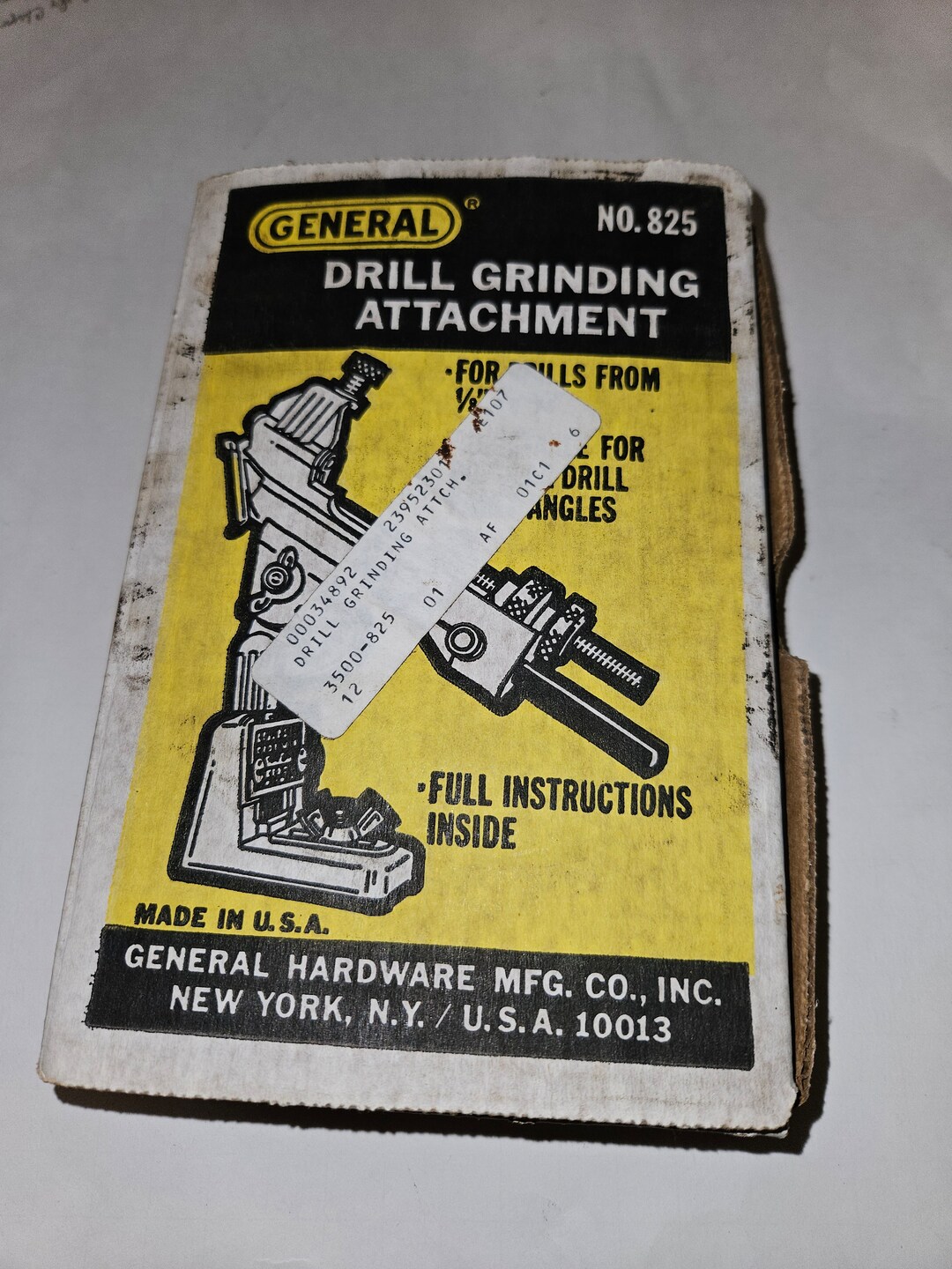 General Drill Grinding Attachment for Drills 1/8-3/4", No. 825 - Etsy