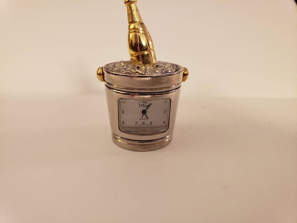 Miniature Champagne Bucket Clock - Etsy