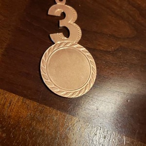 Number 3 Copper Tree Ornament - Etsy