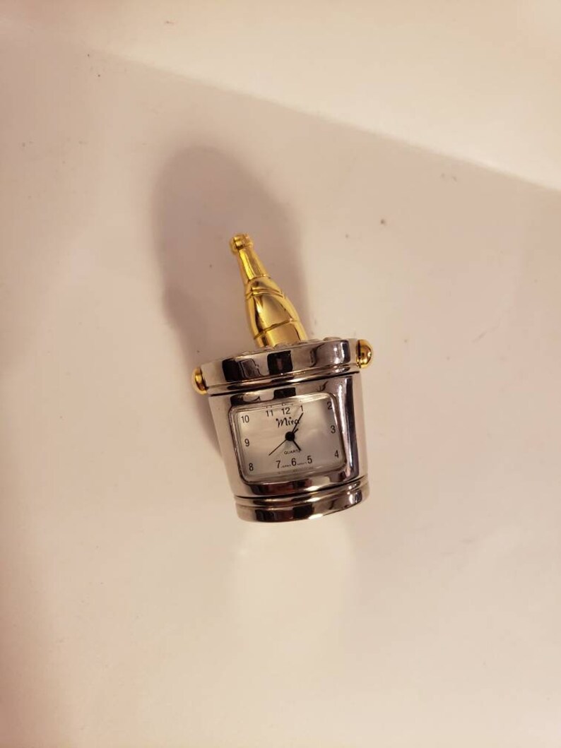 Miniature Champagne Bucket Clock | Etsy