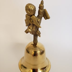 Brass Bell With Angel - Etsy