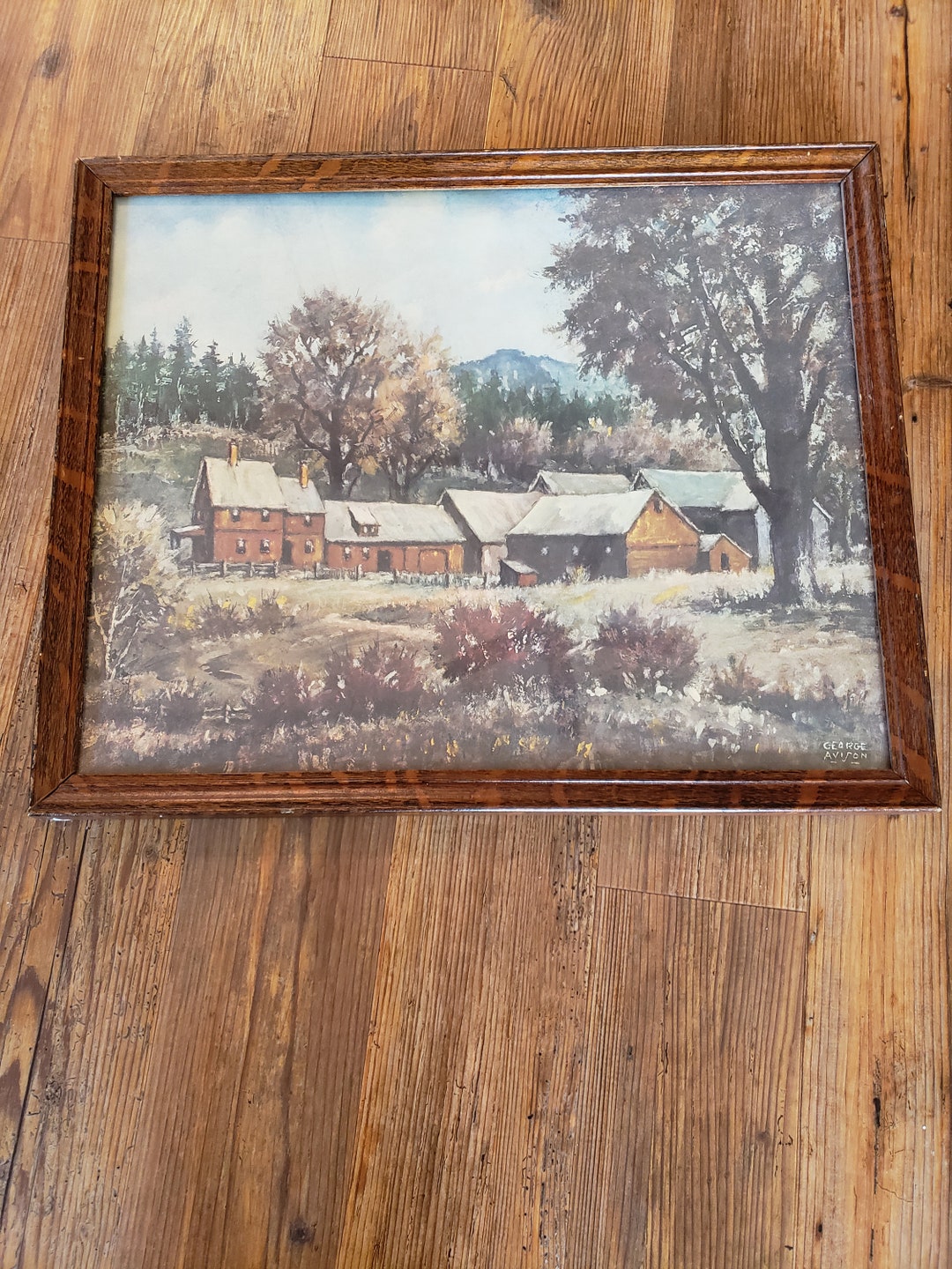 George Avison Landscape Vintage Print - Etsy