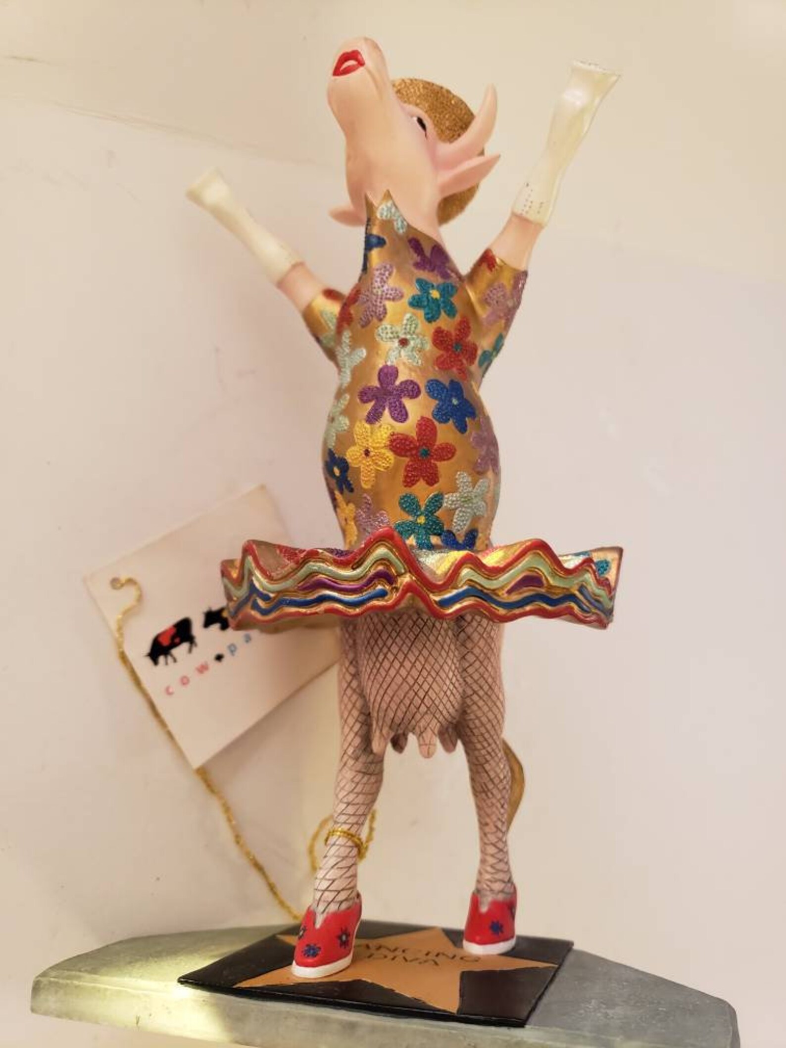 Cow Parade 2001 Dancing Diva Cow Figurine Collectible Statue - Etsy