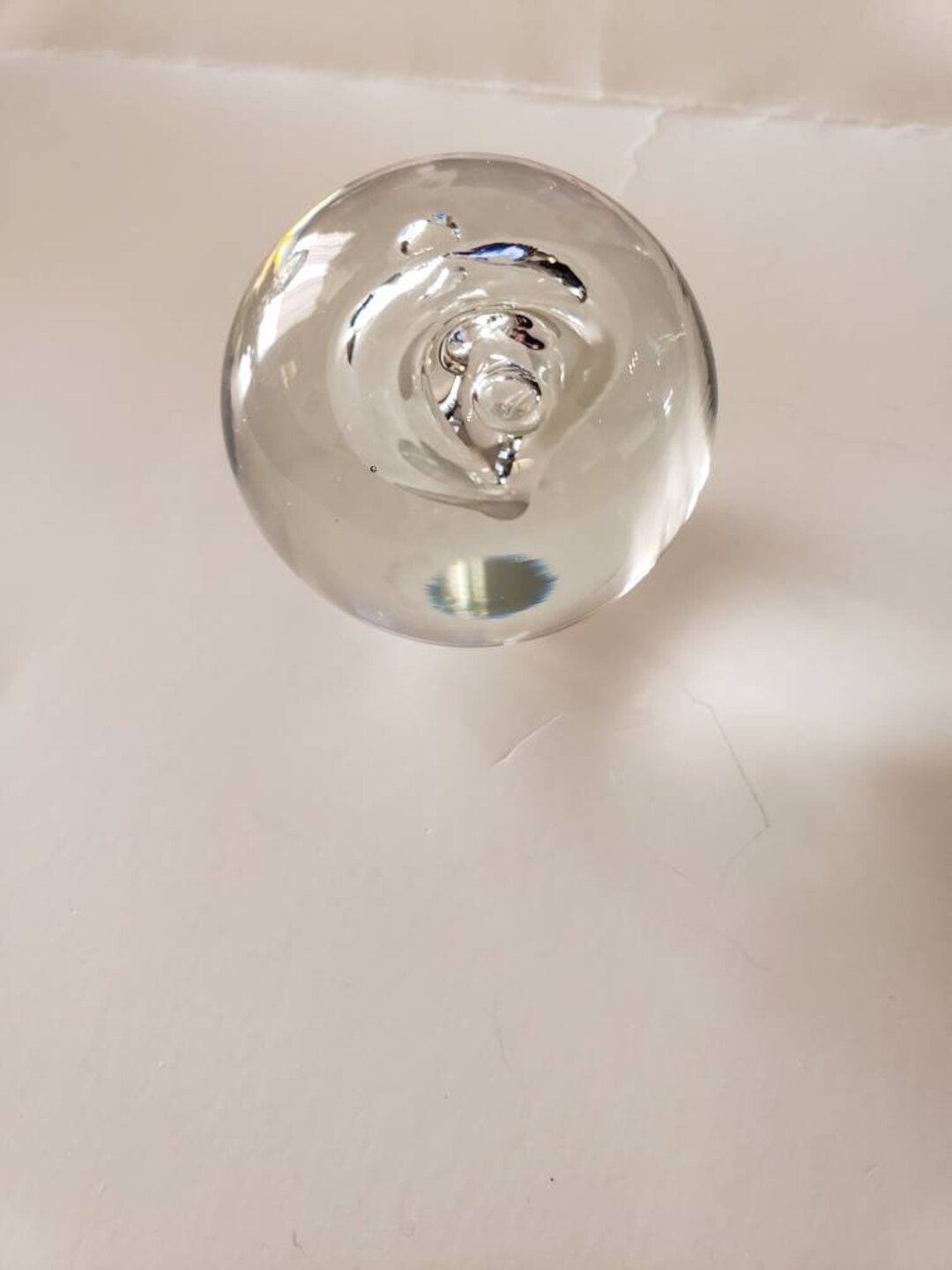 Clear Glass Paperweight - Etsy