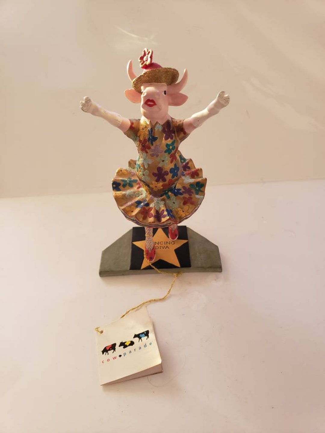 Cow Parade 2001 Dancing Diva Cow Figurine Collectible Statue, #9132 - Etsy