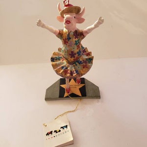 Cow Parade 2001 Dancing Diva Cow Figurine Collectible Statue, #9132 - Etsy
