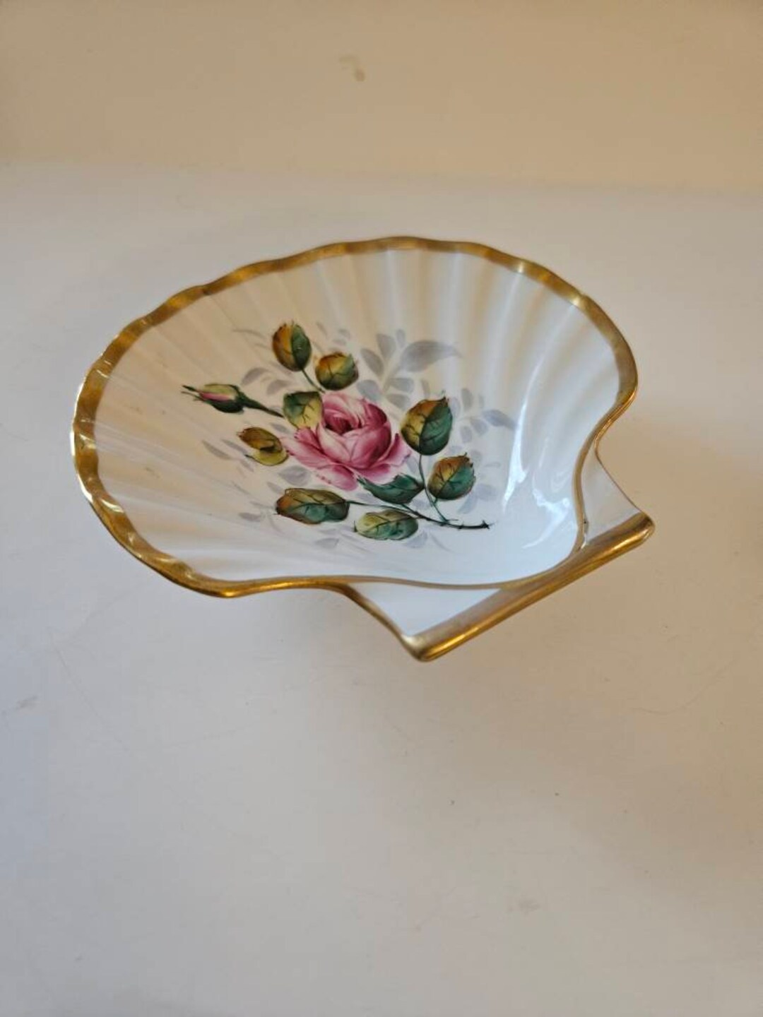 Vintage Pillivuyt France Porcelain Shell Formed Condiment Serving Dish ...