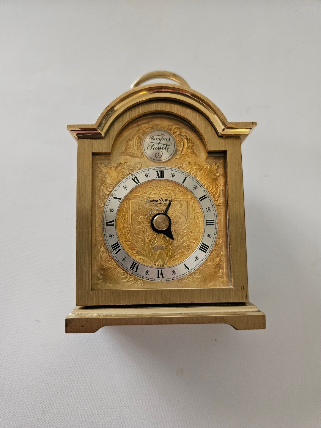 Tempus Fugit Quartz Table Clock - Etsy