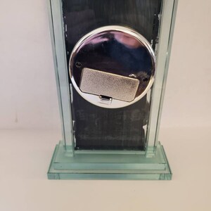 Tall Glass Mantel or Table Quartz Clock - Etsy