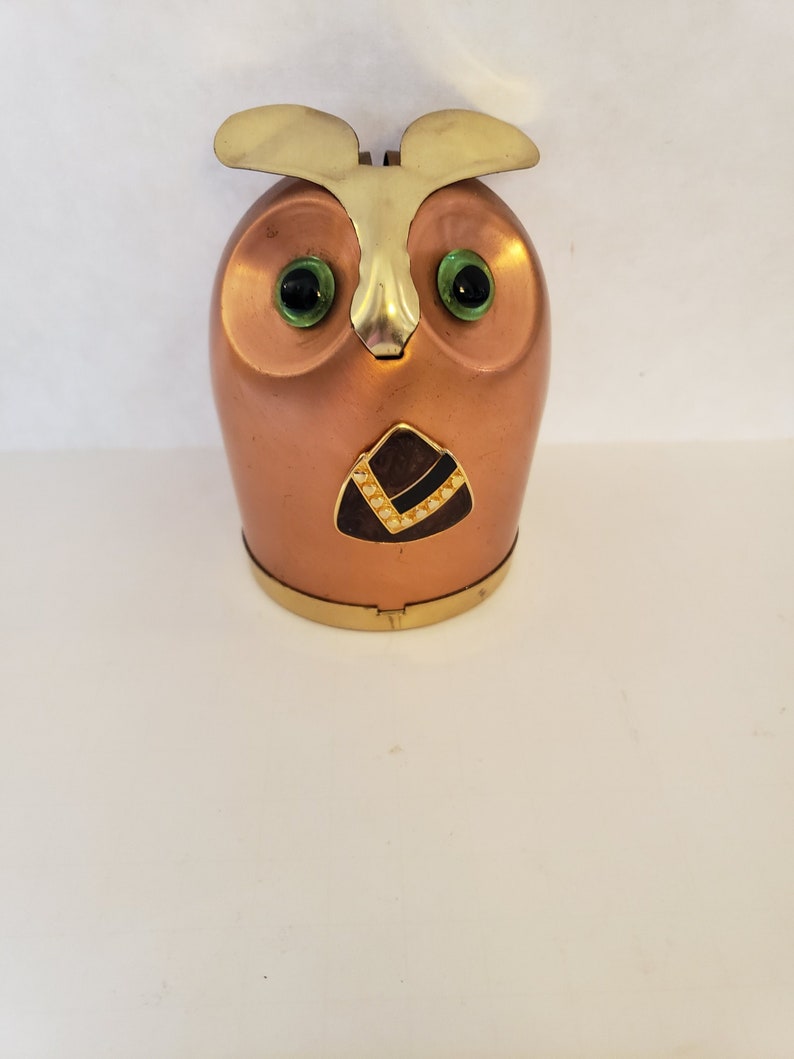 Vintage Coppercraft Guild Owl Bank Copper Owl - Etsy