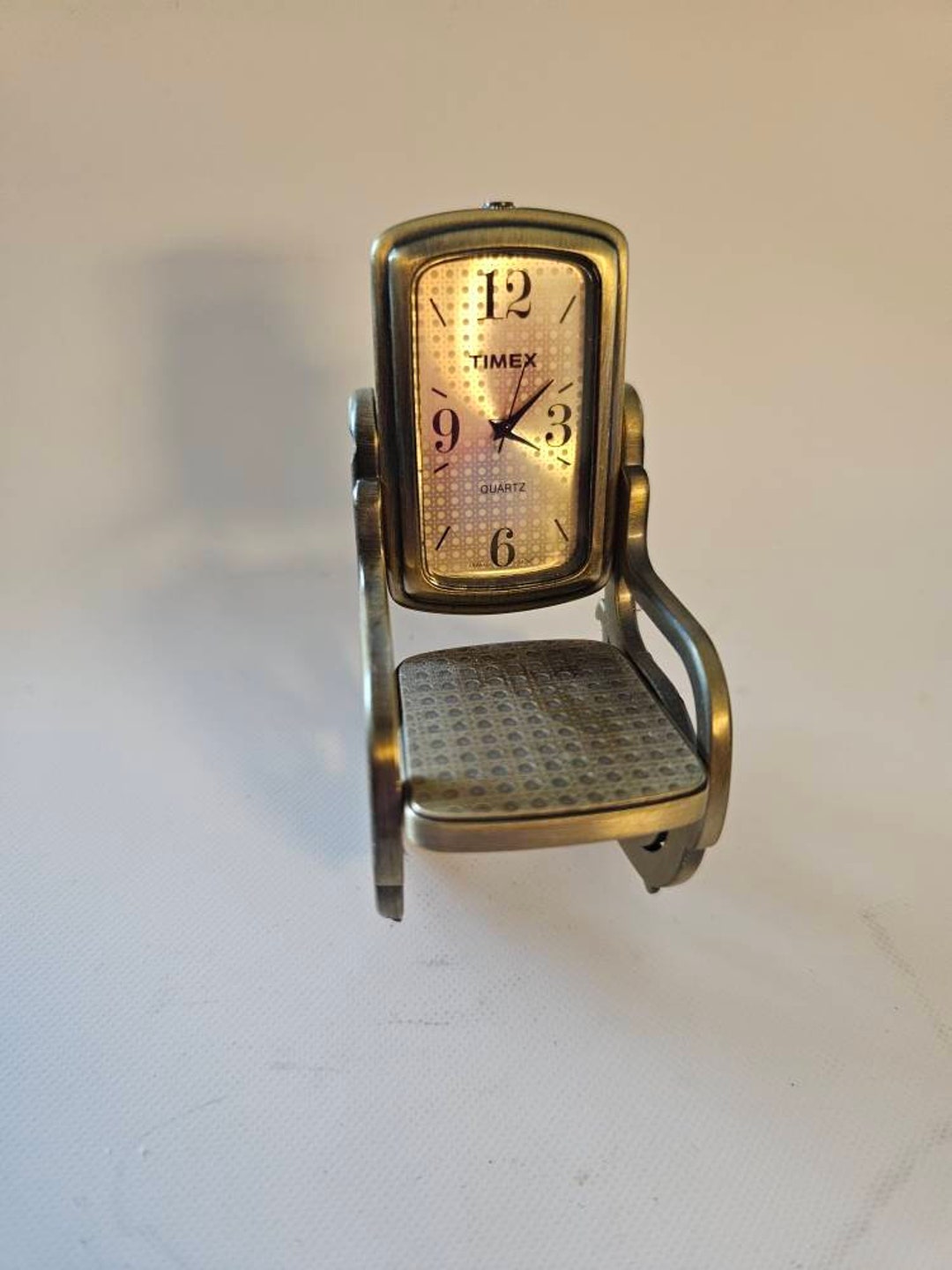 Brass Collectible Timex Rocking Chair Miniature Clock - Etsy