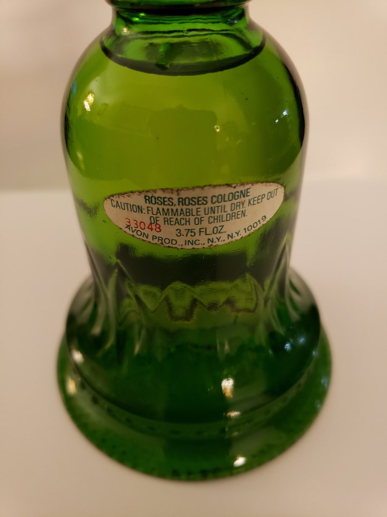 Avon Green Emerald Bell Roses Roses Cologne Full Bottle - Etsy