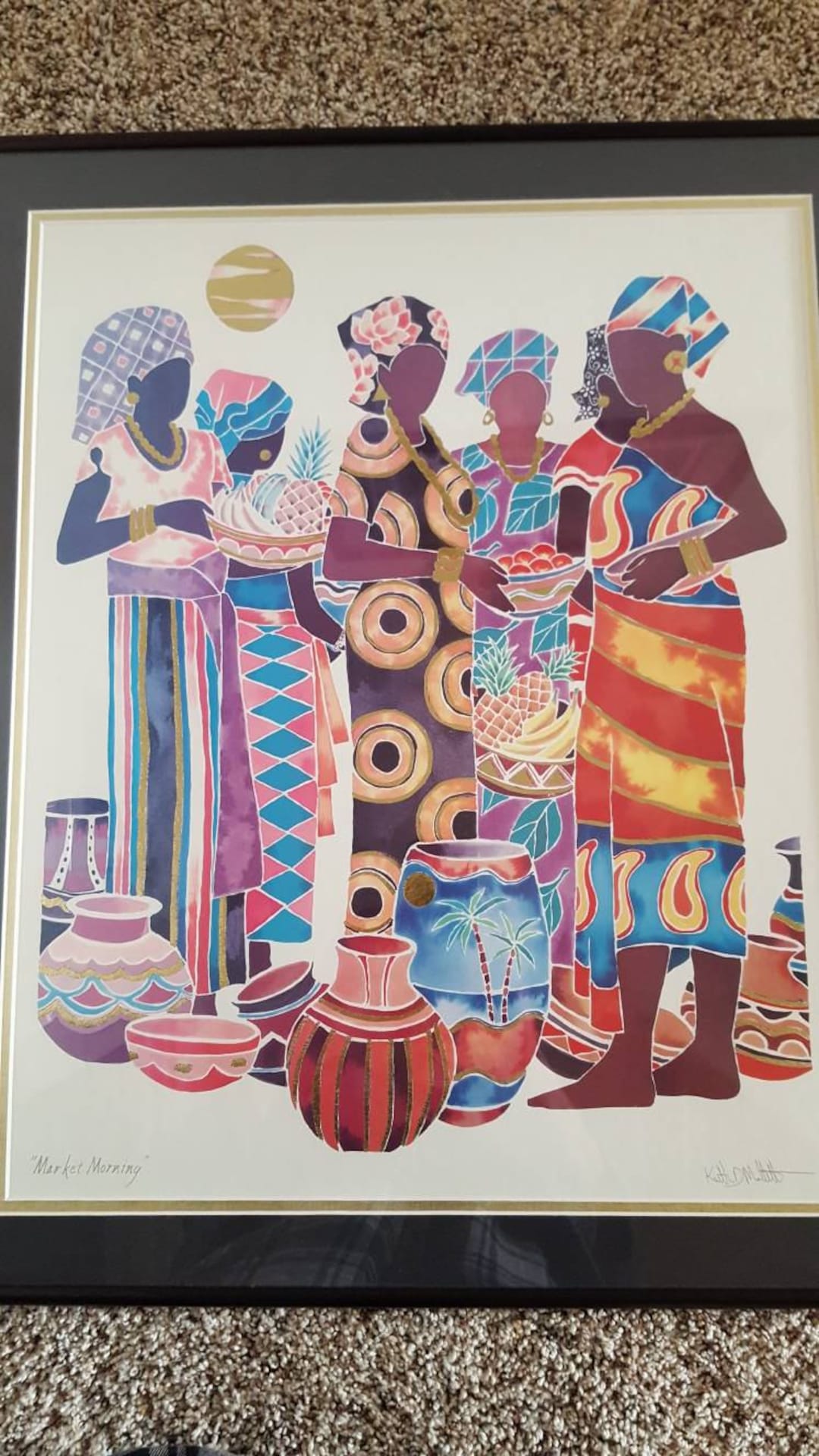 Keith Marlett Signed Litho Morning Market - Etsy