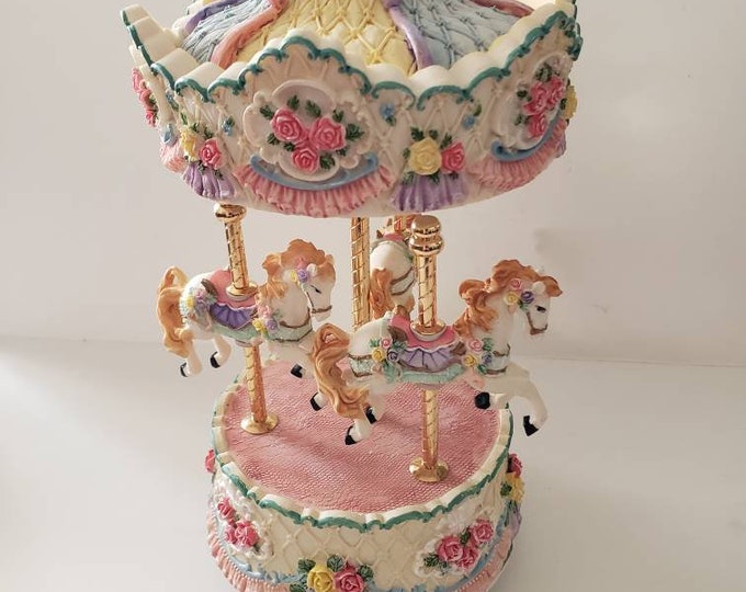 Musical Carousel Rotates and Plays Carousel Waltz - Etsy