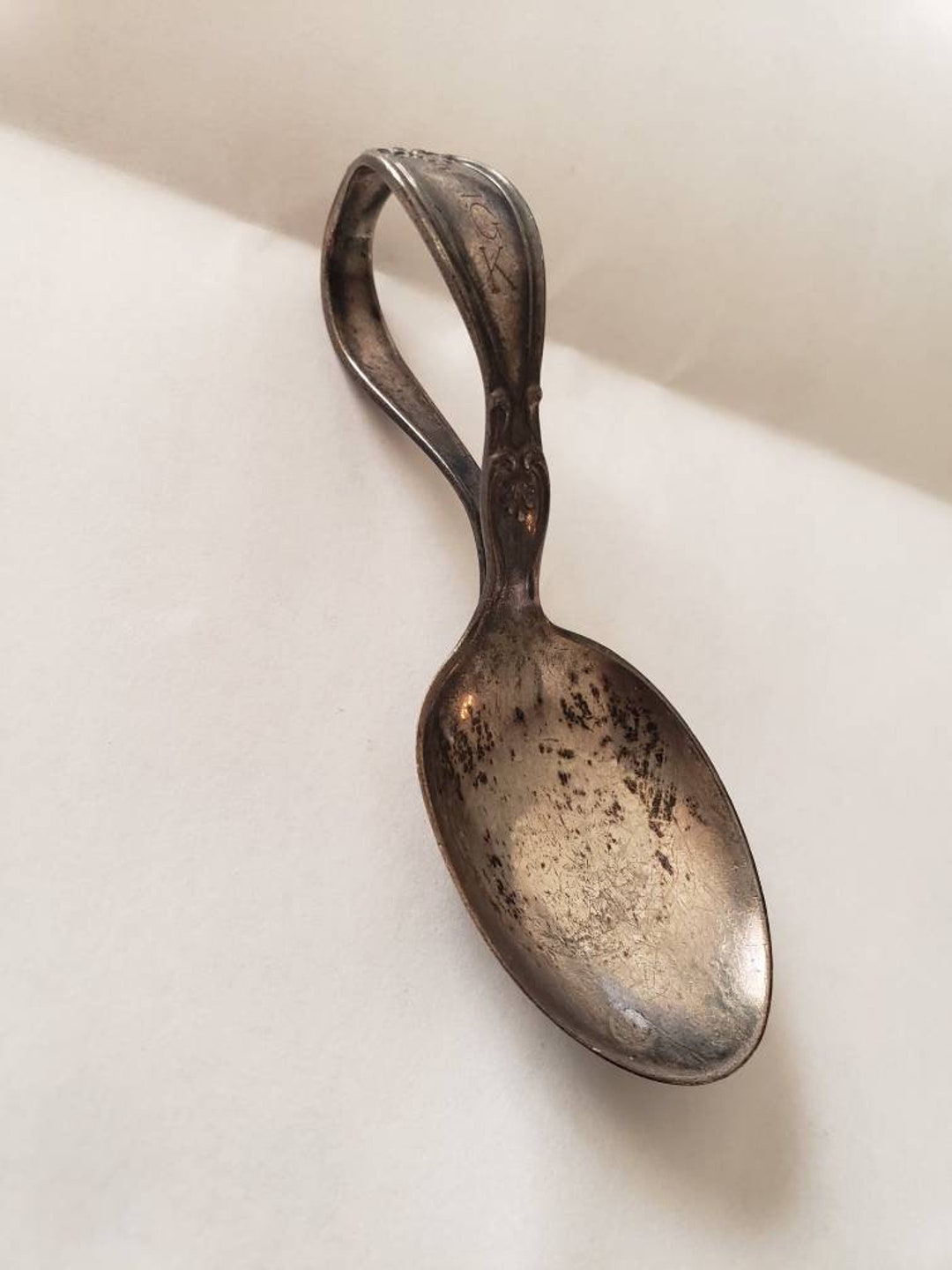 Vintage Sterling Silver Baby Spoon - Etsy