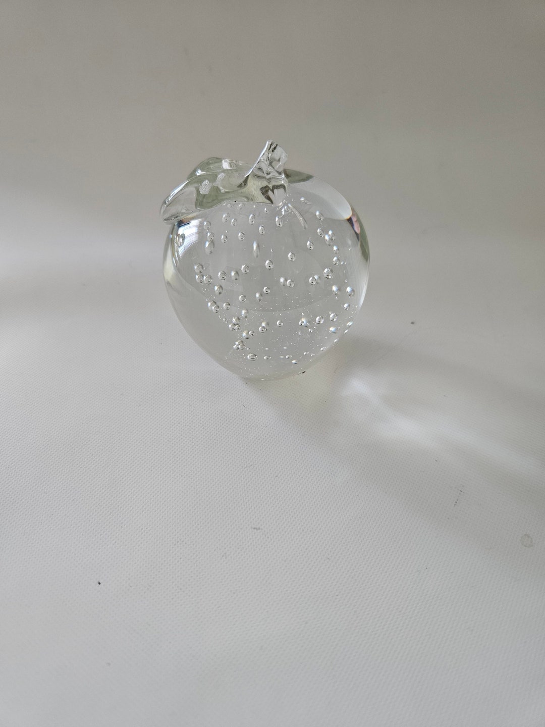 Glass Apple Crystal Paperweight - Etsy