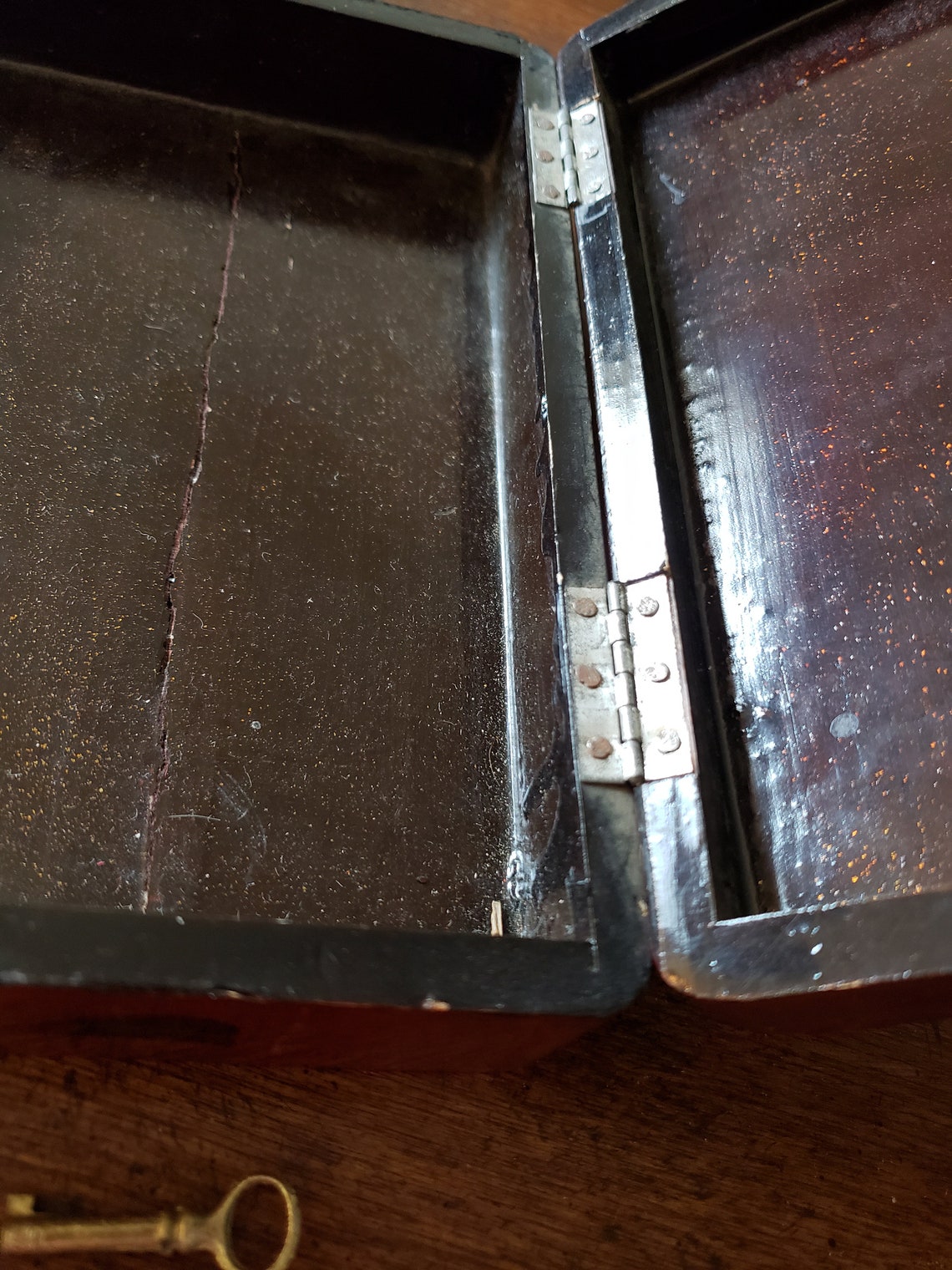 Vintage Box With Decorative Key - Etsy