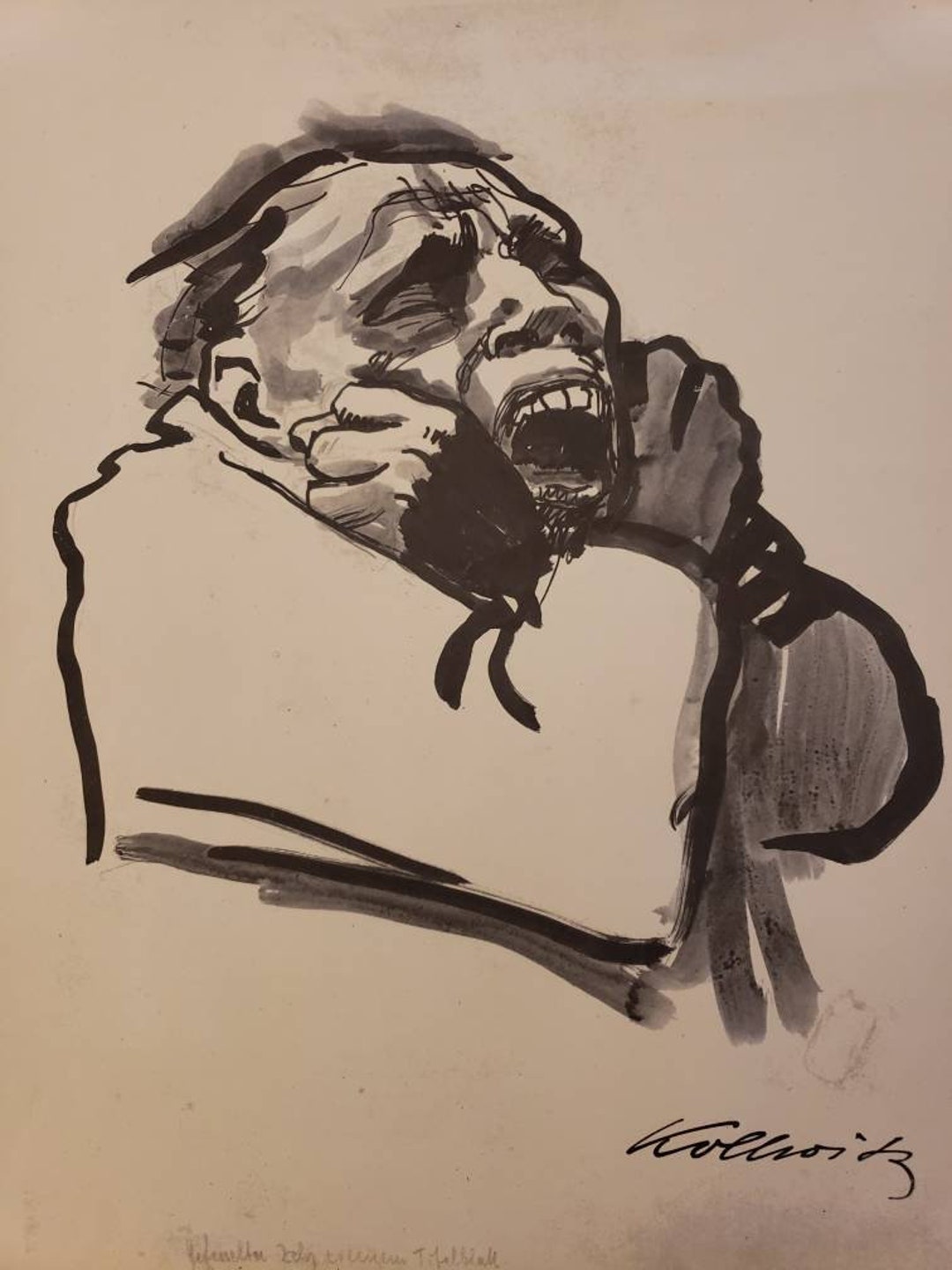 Rare Kaethe Kollwitz Litho the Fettered Man - Etsy