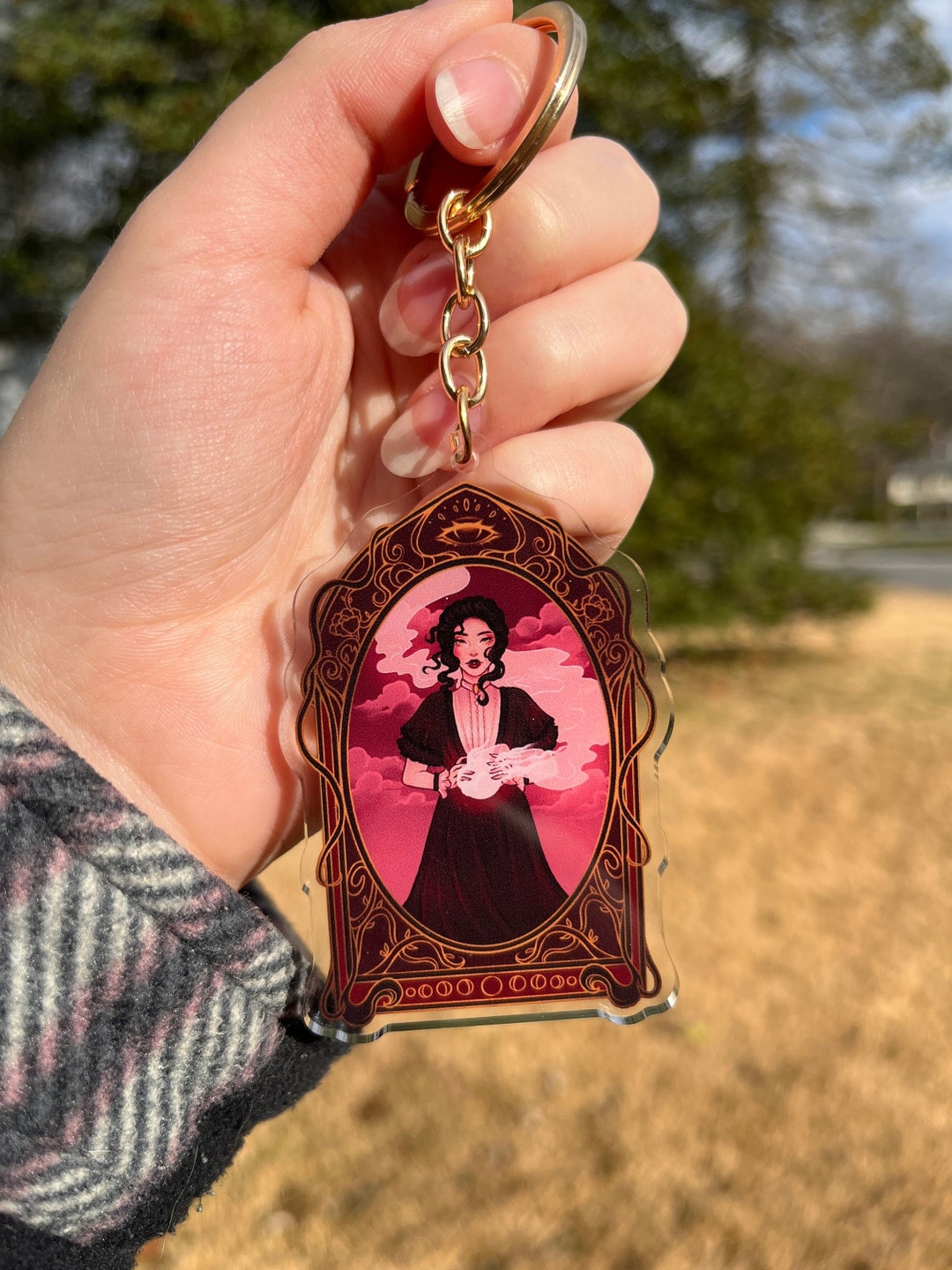 Witch Acrylic Keychain | Witchy Charm | Gift for Witches | Whimsical ...